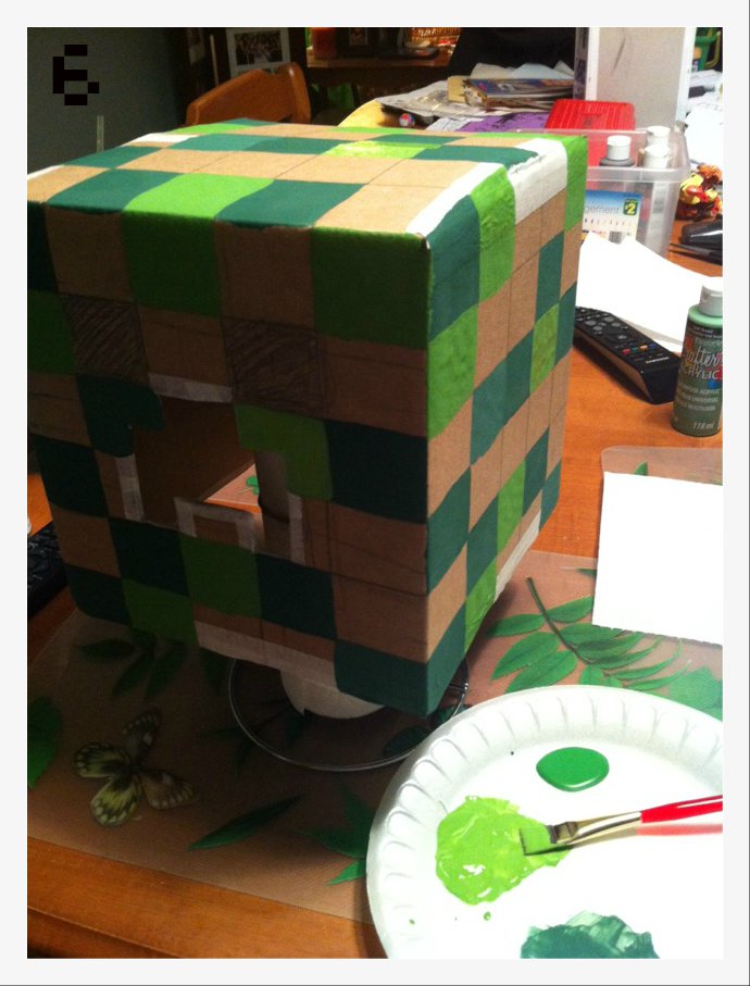 How to Make Minecraft Steve and Creeper Heads