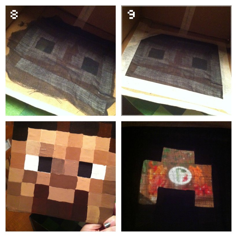 How to Make Minecraft Steve and Creeper Heads