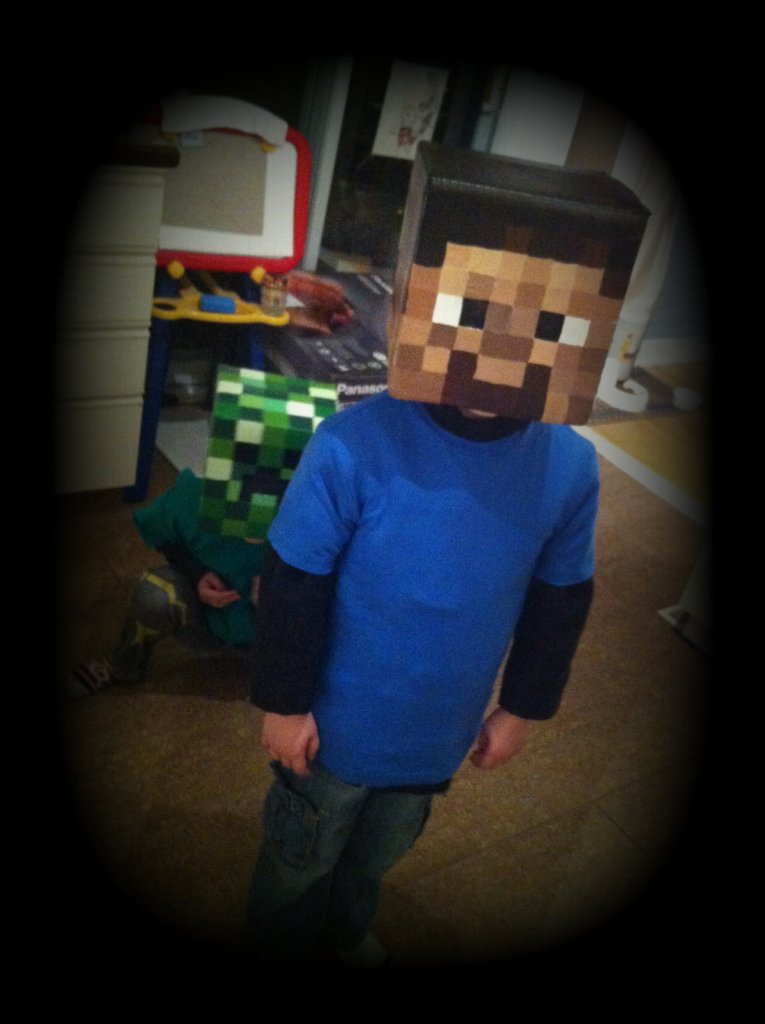 How to Make Minecraft Steve and Creeper Heads