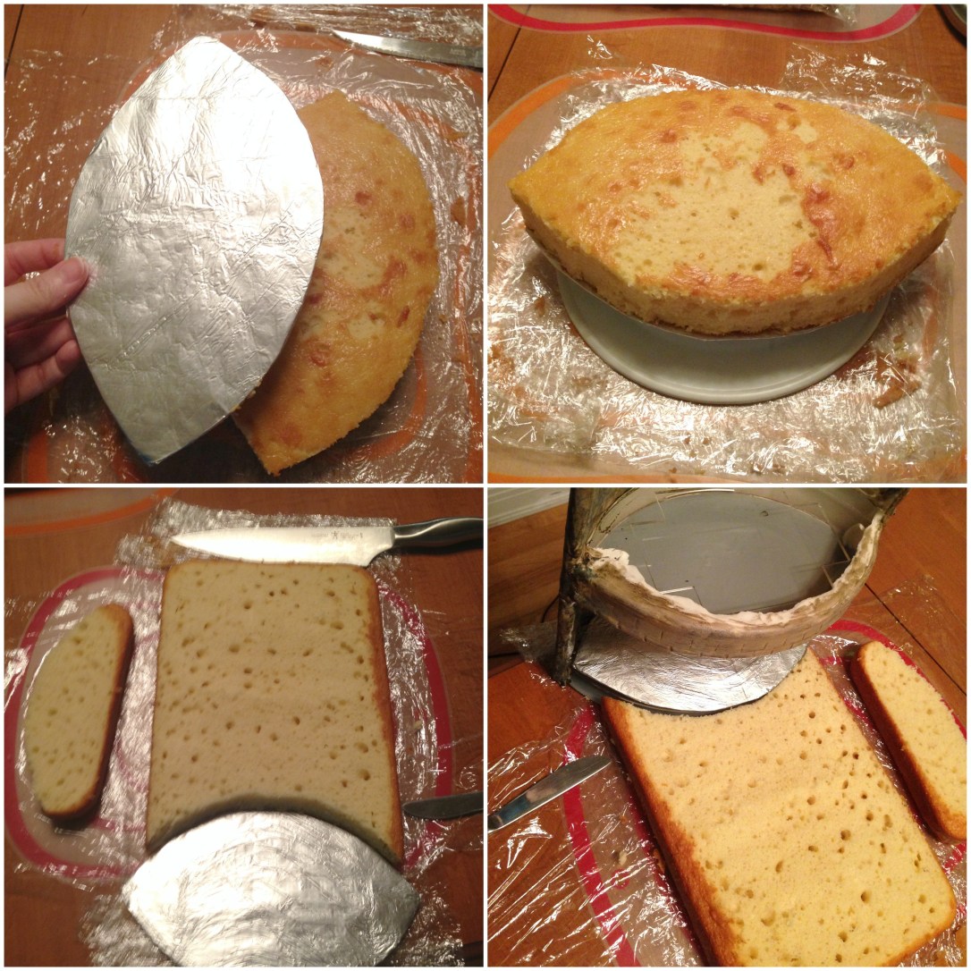 Making a Pitfall: The Lost Expedition cake, day 03 part 2- assembly