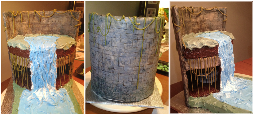 Making a Pitfall: The Lost Expedition cake, day 03 part 3- finishing