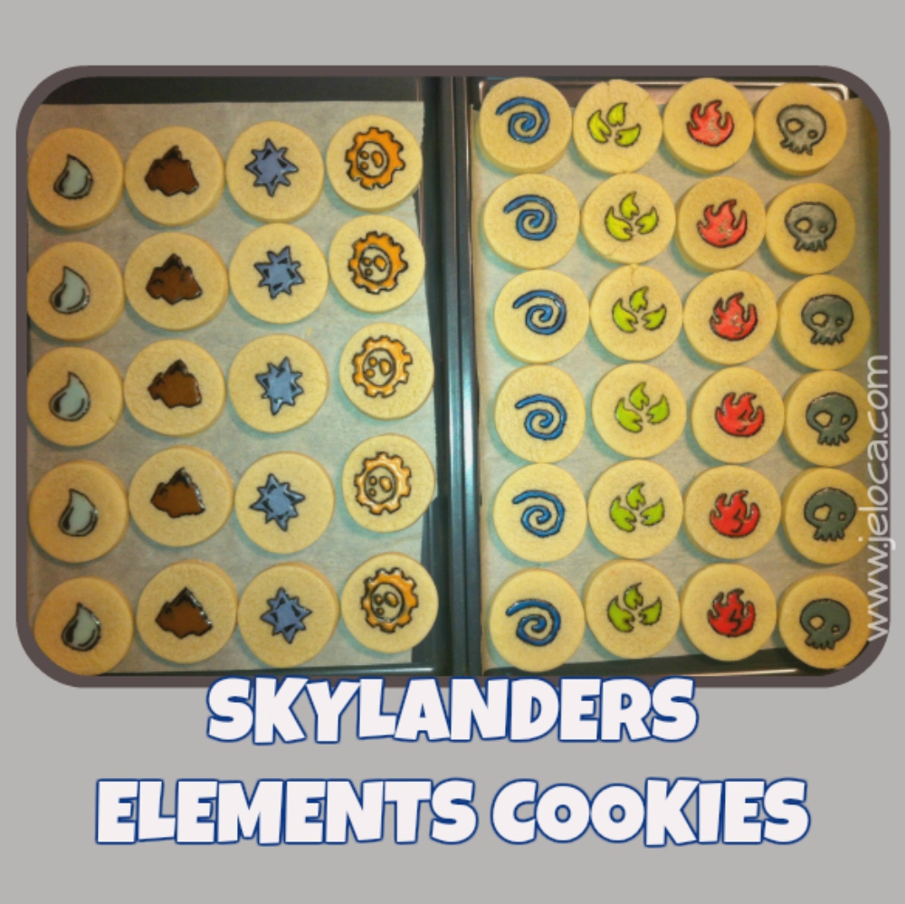 Skylanders Cookies and Cake Topper