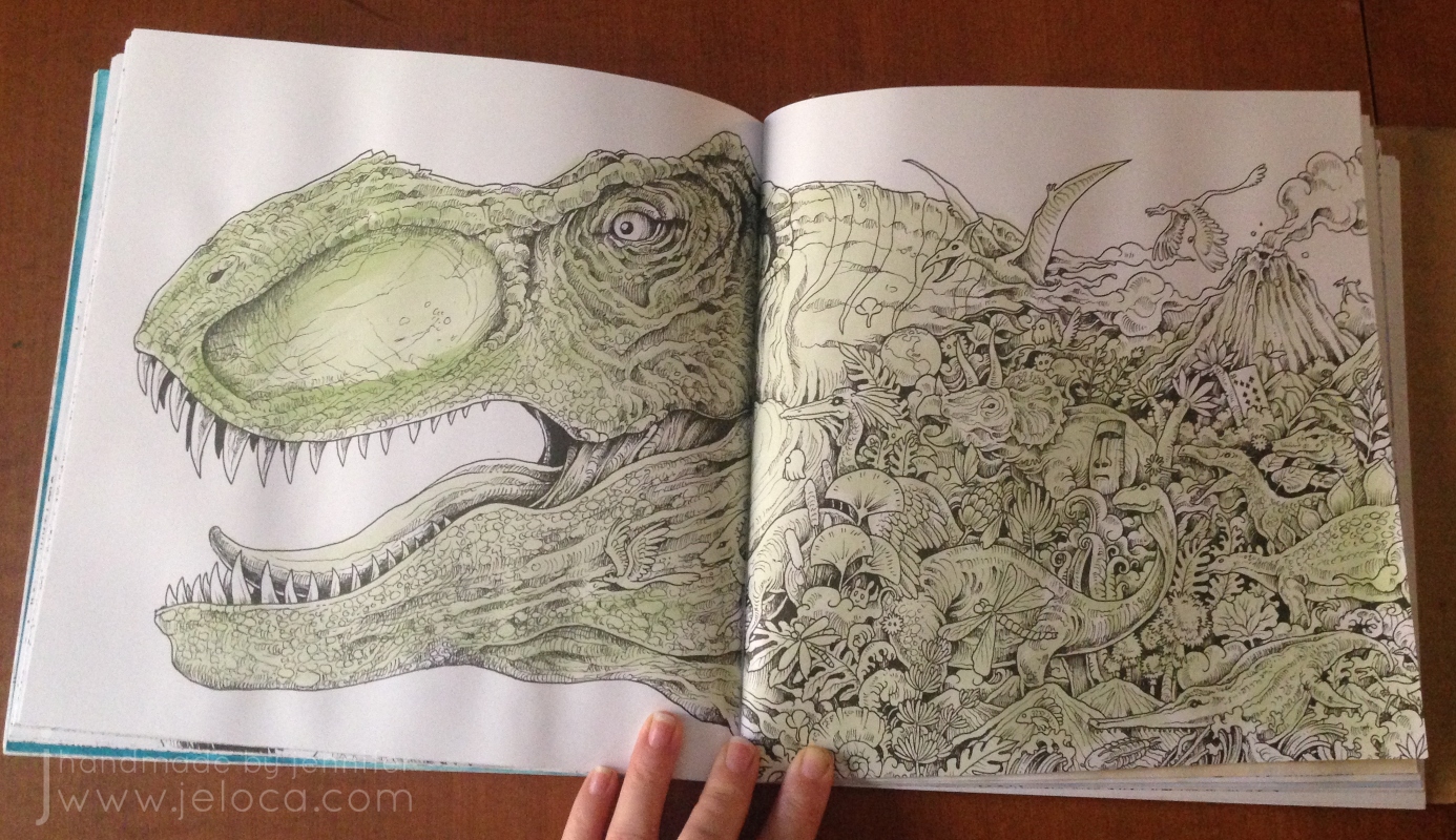 First Attempts at Background Washes in Coloring Books (FAIL)