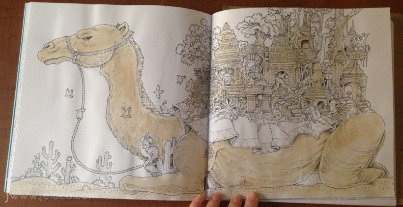 First Attempts at Background Washes in Coloring Books (FAIL)