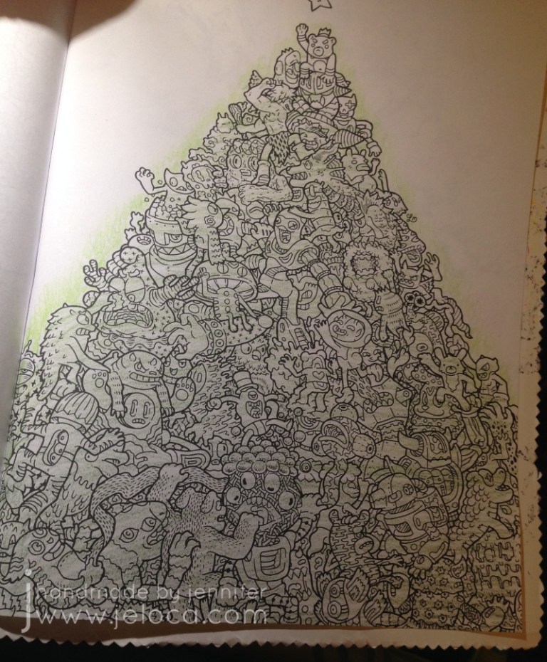 First Attempts at Background Washes in Coloring Books (FAIL)