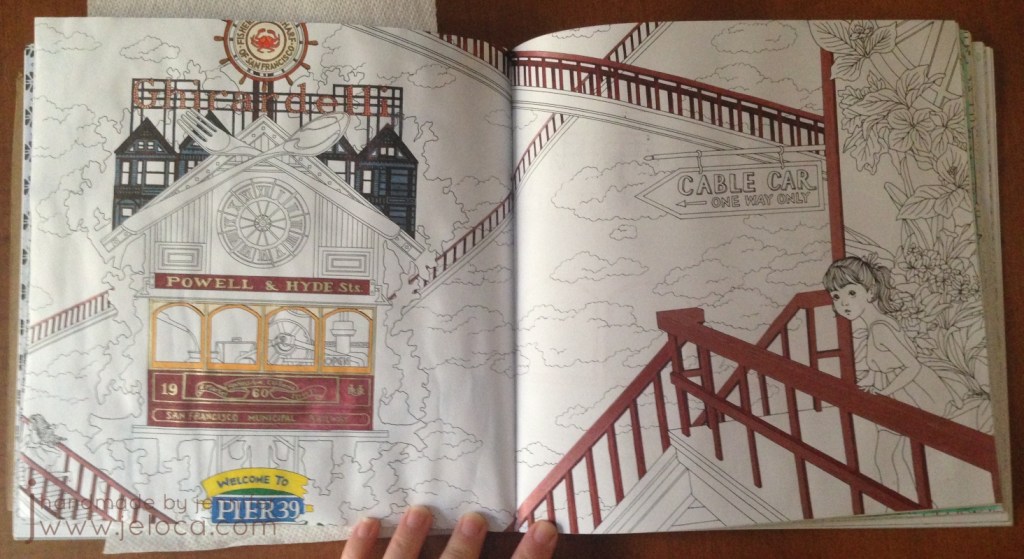 First Attempts at Background Washes in Coloring Books (FAIL)