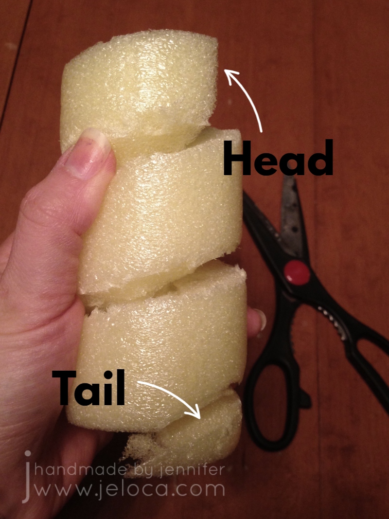 Make a Snake Squishy Out of a Pool Noodle