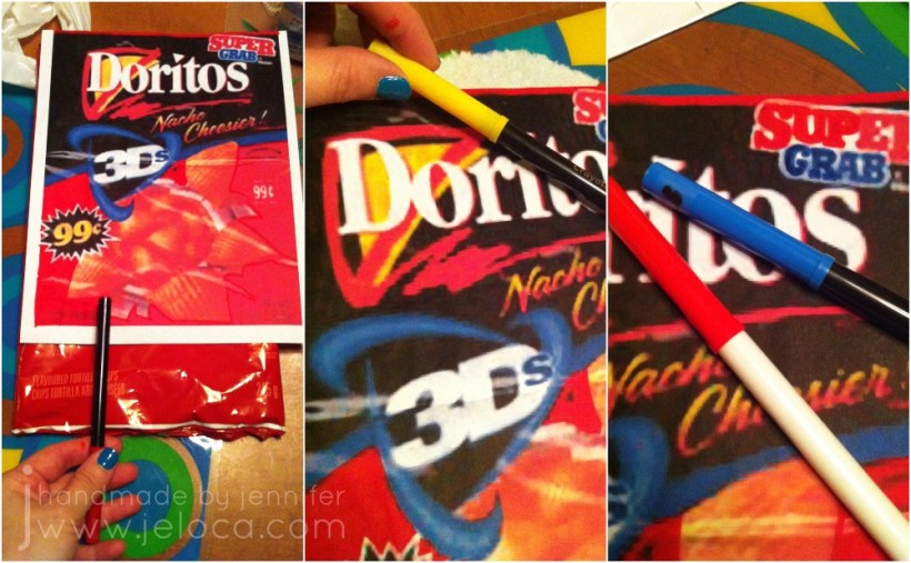 Retro DIY 3D Doritos Bag