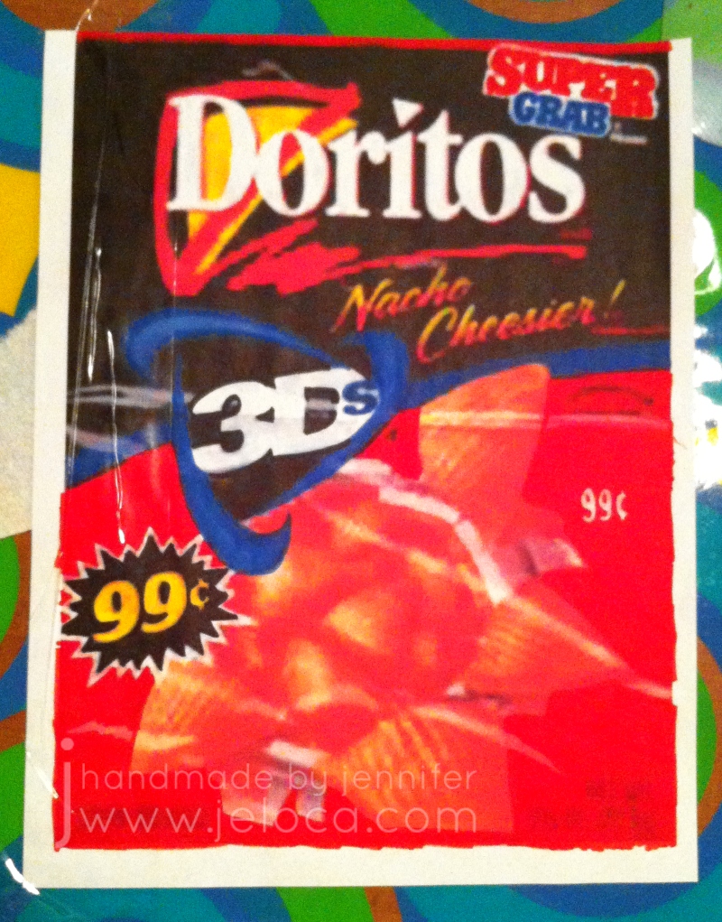Retro DIY 3D Doritos Bag
