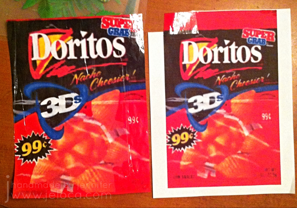 Retro DIY 3D Doritos Bag