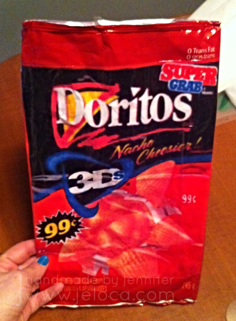 Retro DIY 3D Doritos Bag