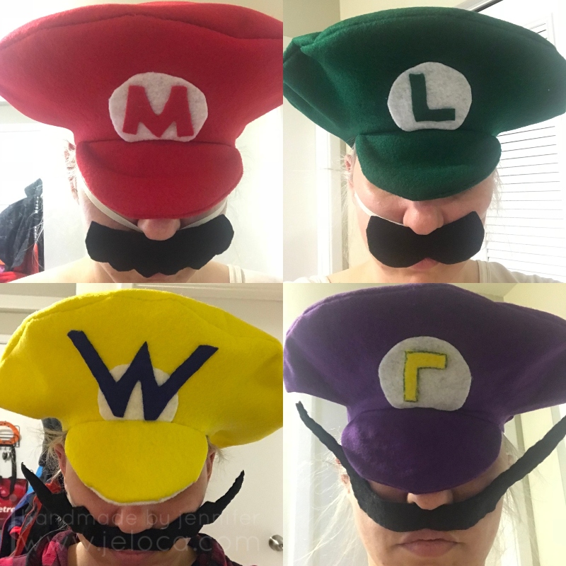 How To: Easy DIY Super Mario Bros Mario, Luigi, Wario and Waluigi ...
