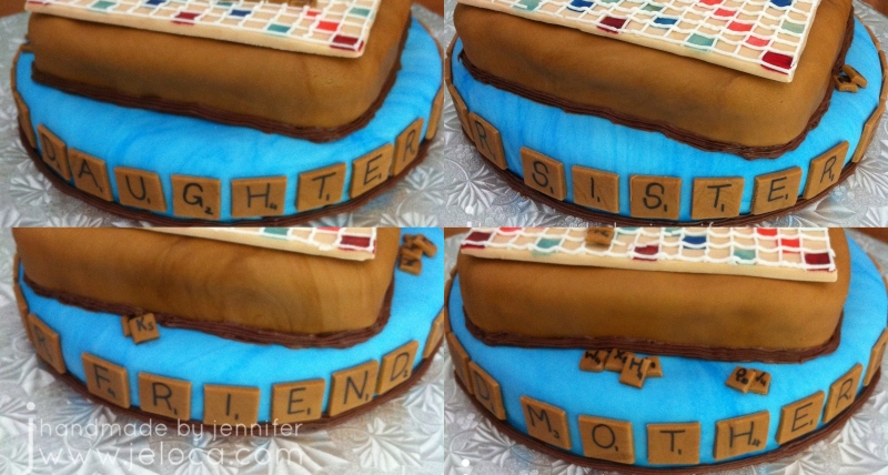 Scrabble Cake for National Scrabble Day