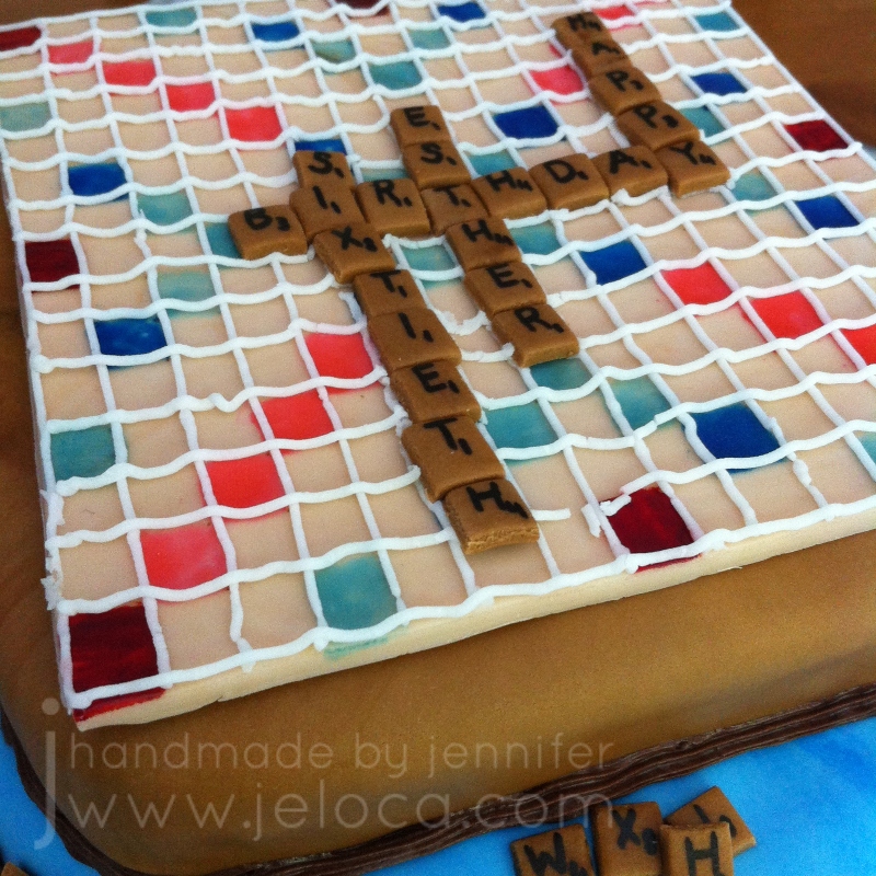 Scrabble Cake for National Scrabble Day