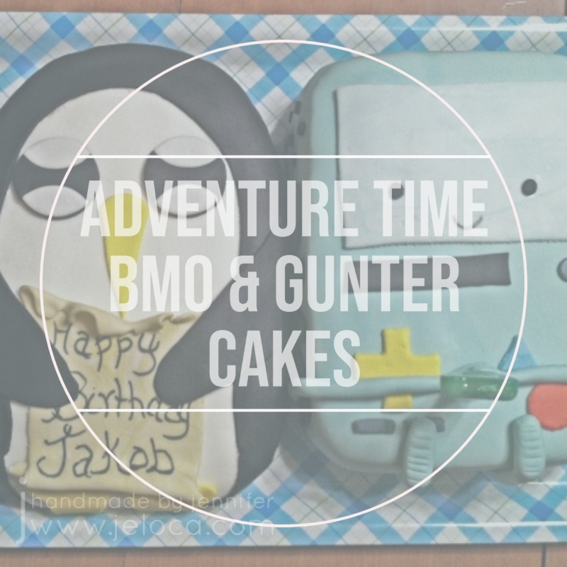 Adventure Time BMO and Gunter Cakes