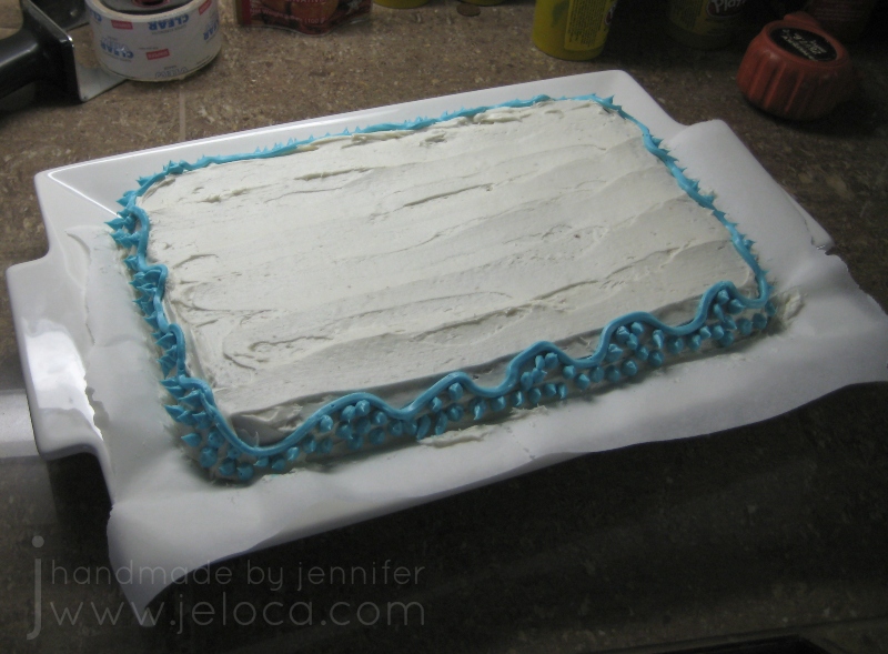 Number 3 Smarties Cake