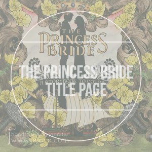 The Princess Bride Coloring Book – Title Page