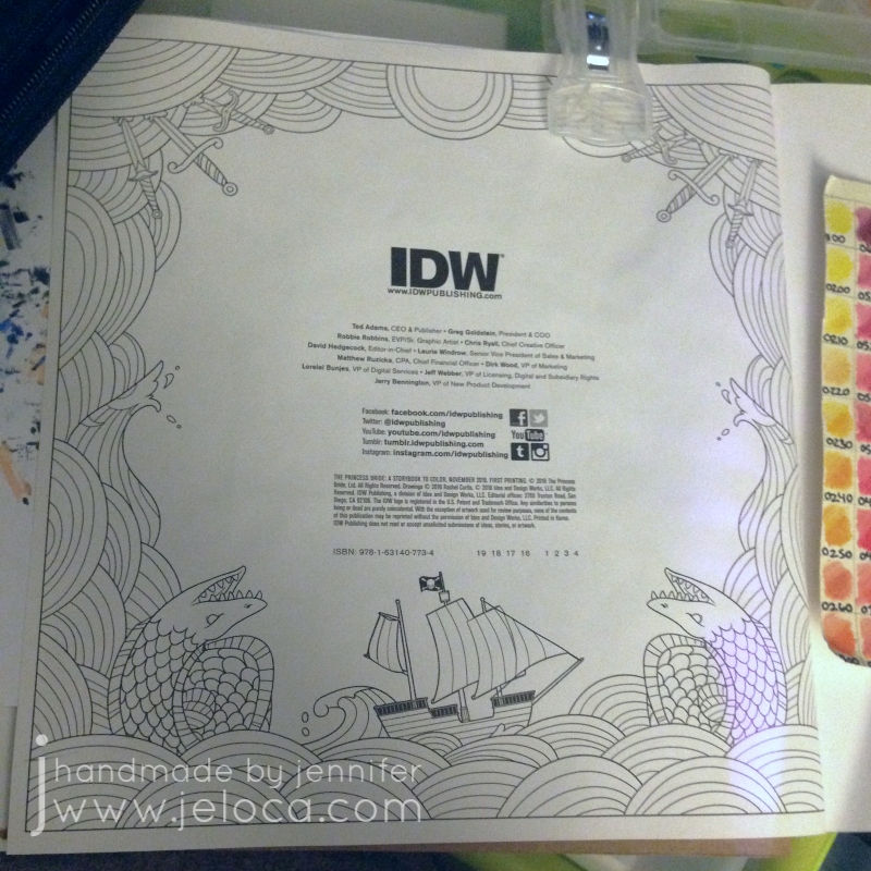 The Princess Bride Coloring Book – Copyright Page