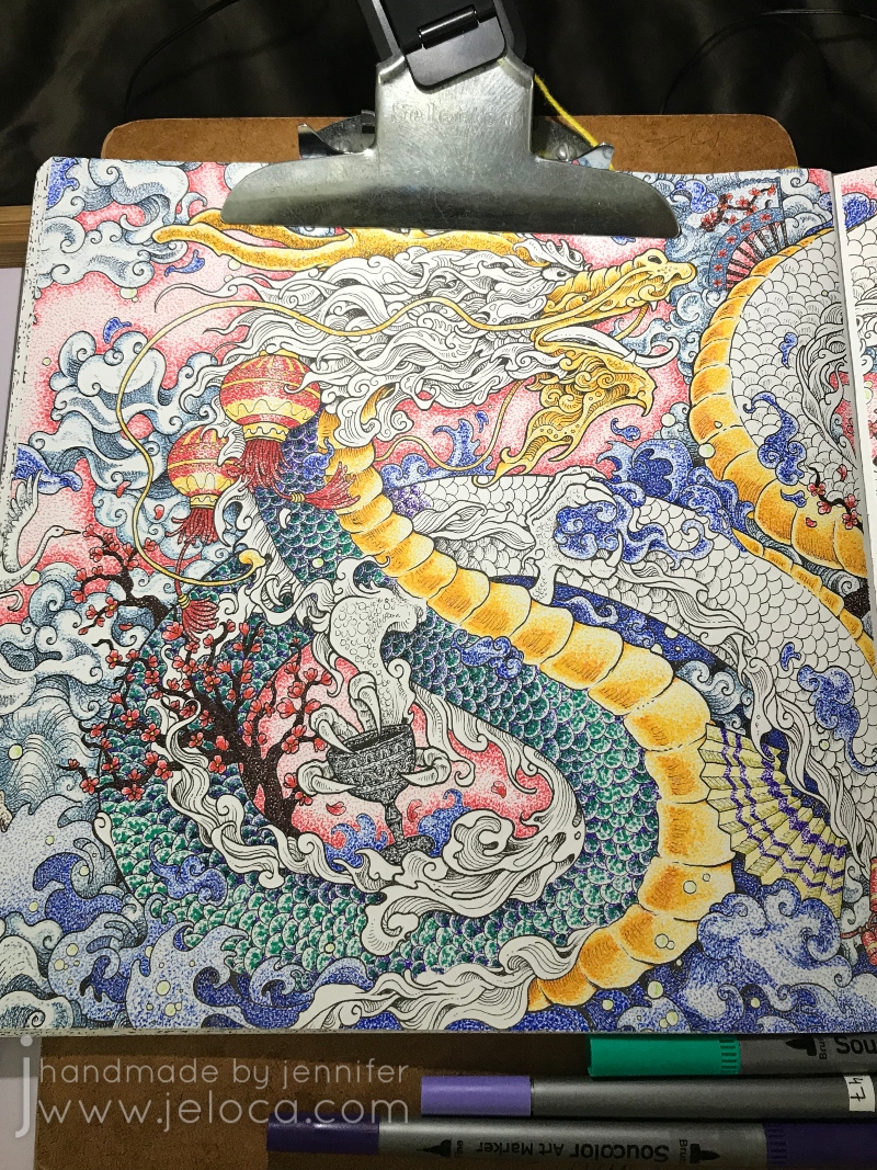 Mythomorphia’s Chinese Dragon in Pointilism