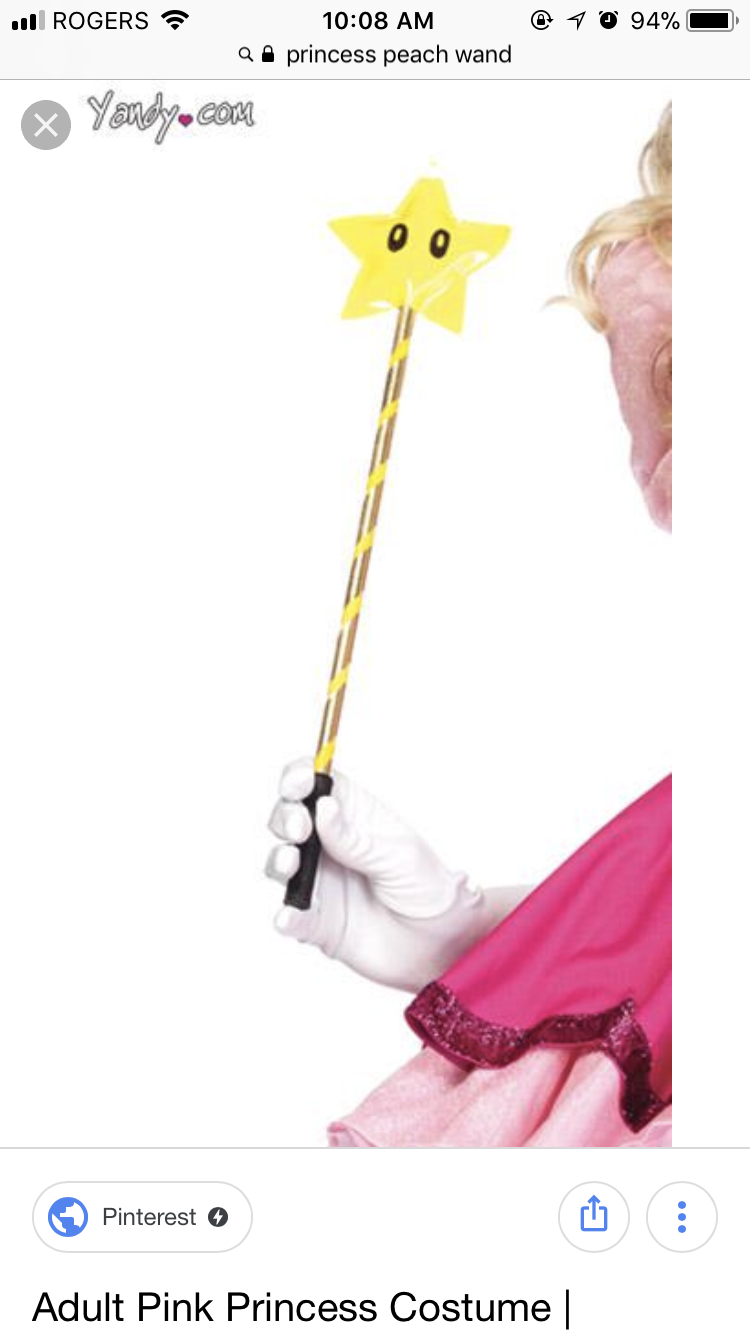 Super Mario Bros Princess Peach Star Wand DIY