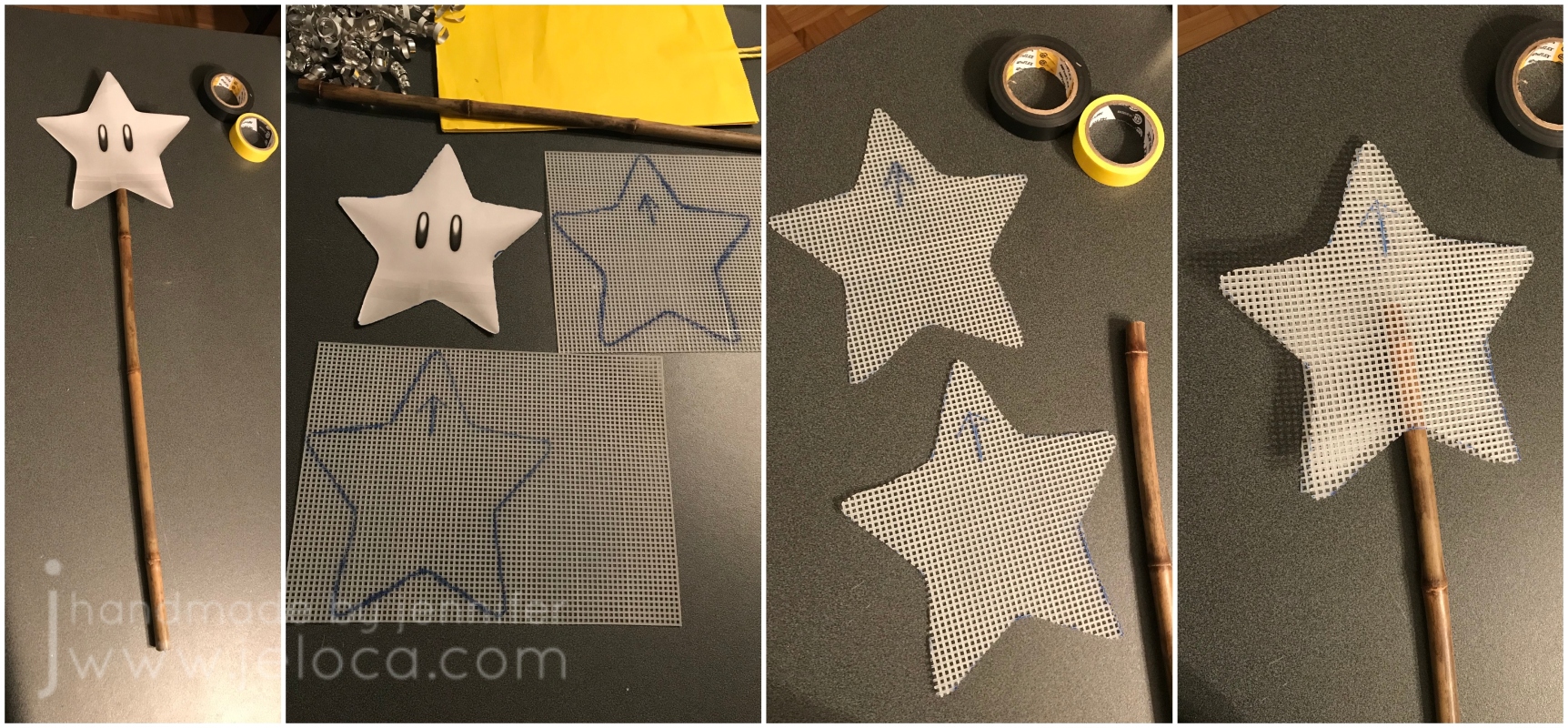 Super Mario Bros Princess Peach Star Wand DIY